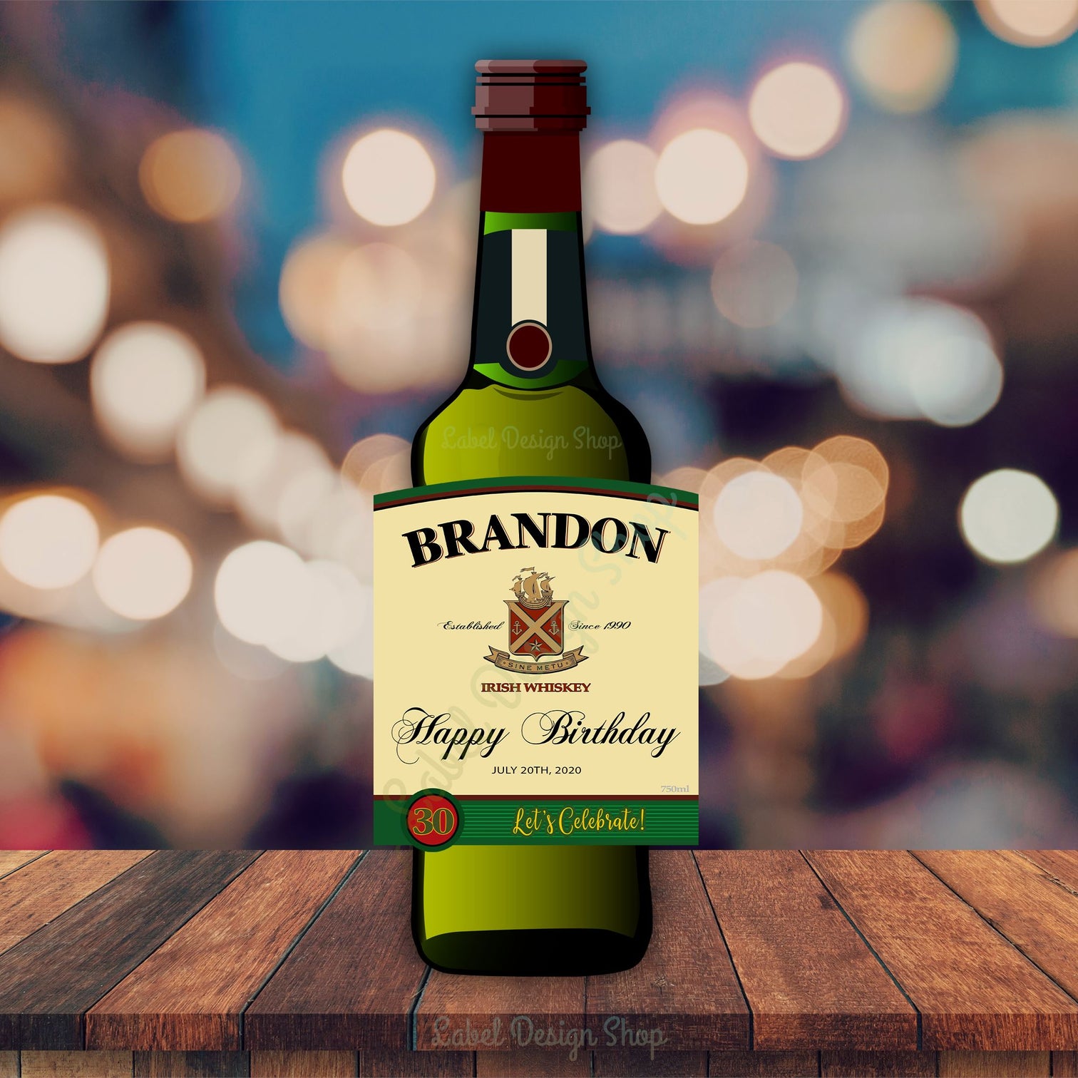 Liquor Labels - Custom Wine Bottle Labels - Personalized Liquor Labels