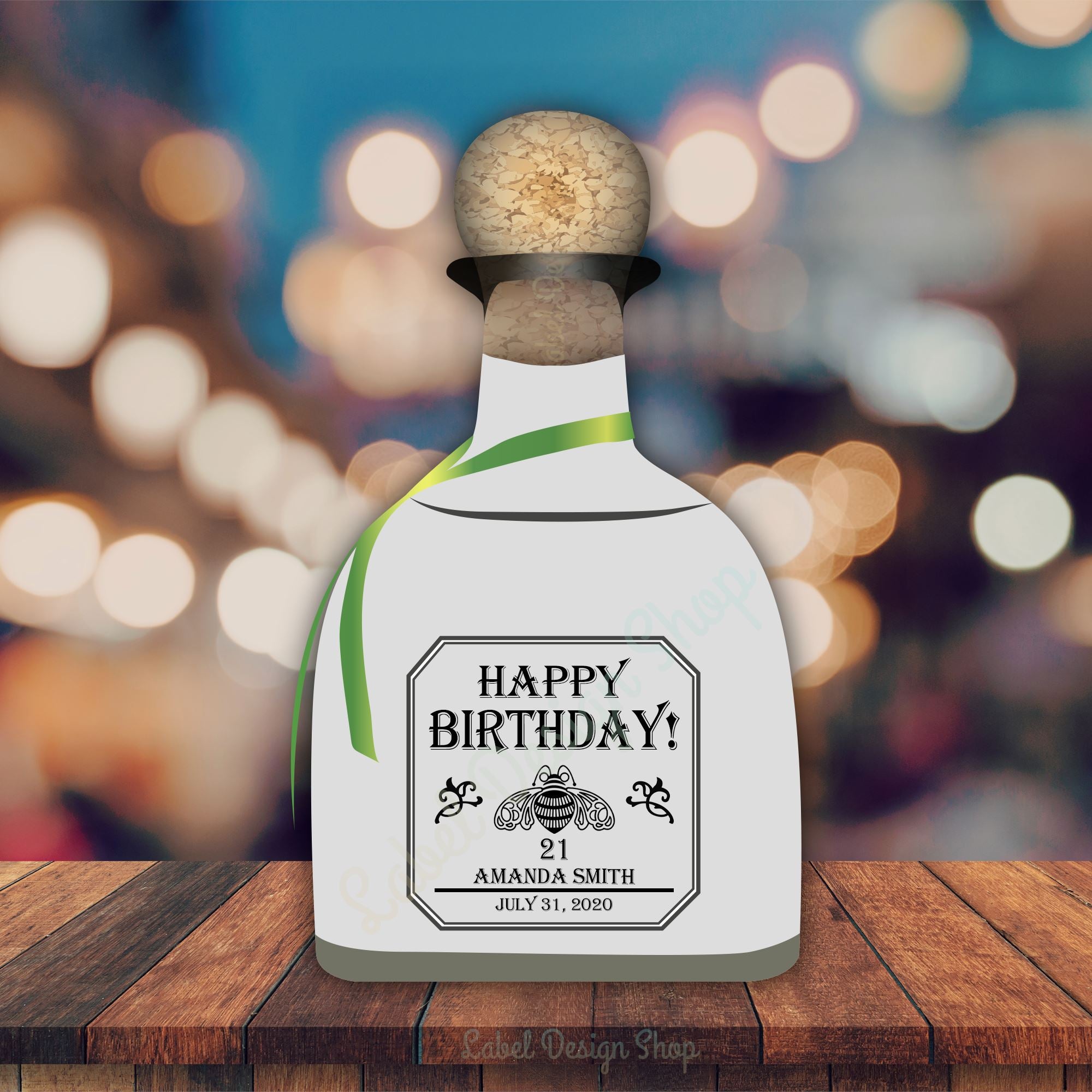 Patron Bottle Label Patron Tequila, Silver, 100% Puro De Agave