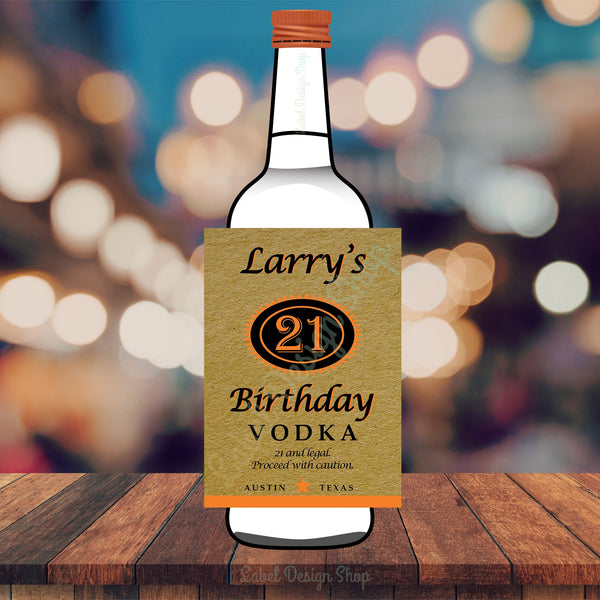 Liquor Labels - Custom Wine Bottle Labels - Personalized Liquor Labels